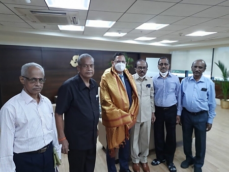 Welcomed New MD & CEO of Indian Bank Shri S.L.Jain on 04.09.2021 | News